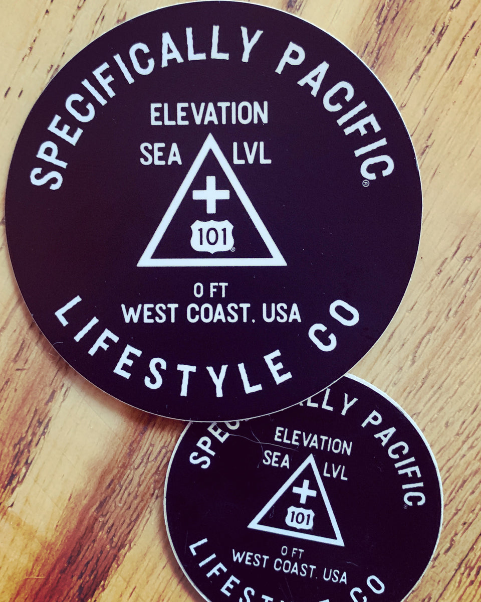 Elevation Zero Sticker - Vinyl – Specifically Pacific